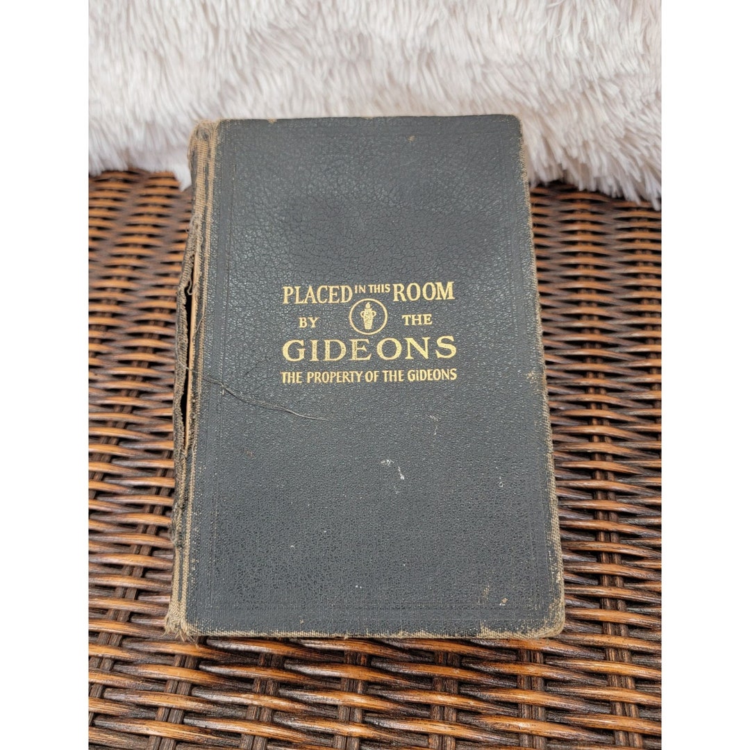 Antique 1941 Gideons Bible, Old & New Testaments, Hard Cover - Etsy