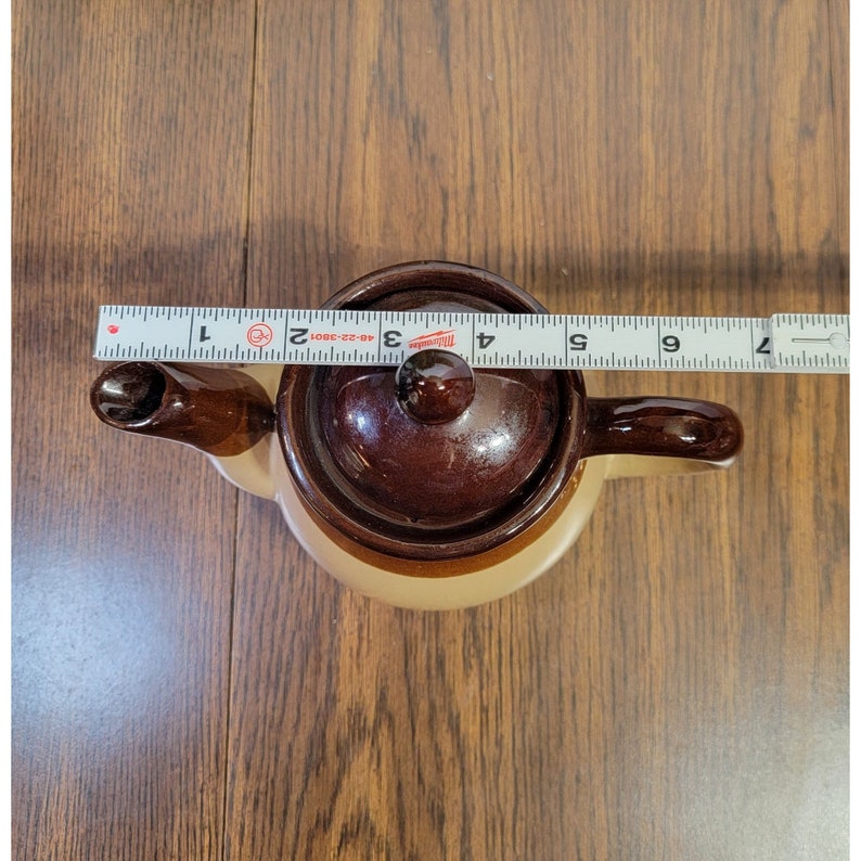 Vintage Glazed Terracotta Teapot - Etsy