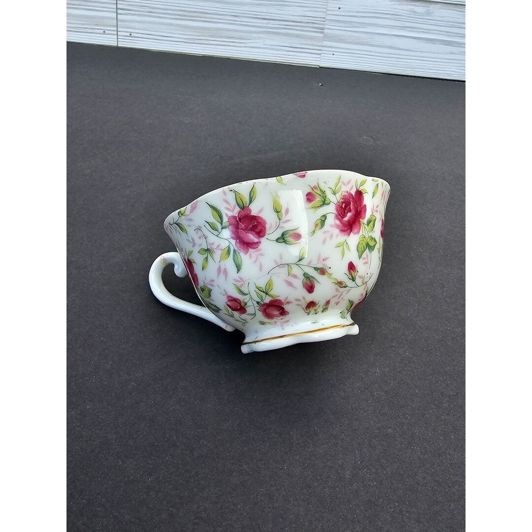 Vintage Lefton Rose Chintz 656R Replacement Tea Cup - Etsy