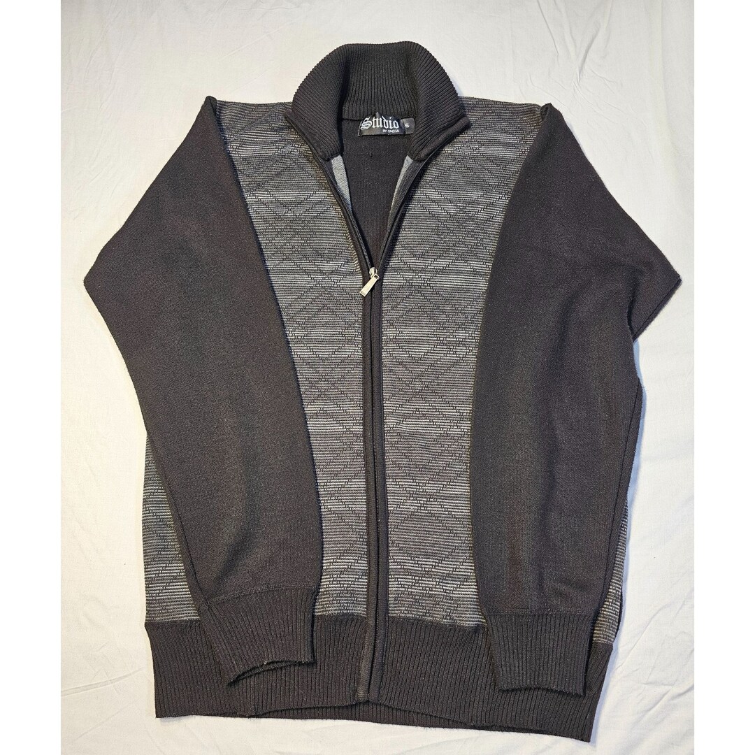 Men's Studio by Omega Full Zip Sweater, Size Small - Etsy