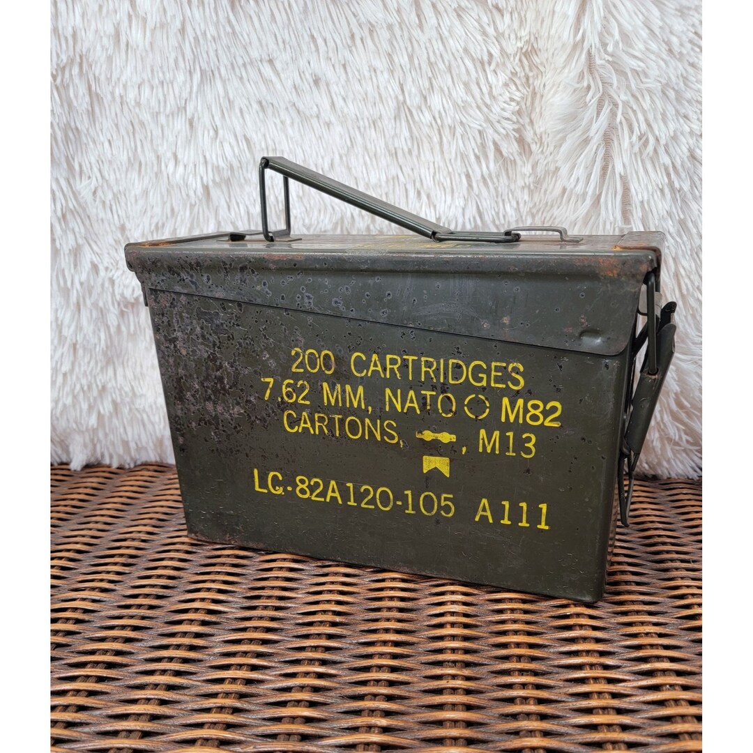 Vintage Metal Armory Box - Etsy