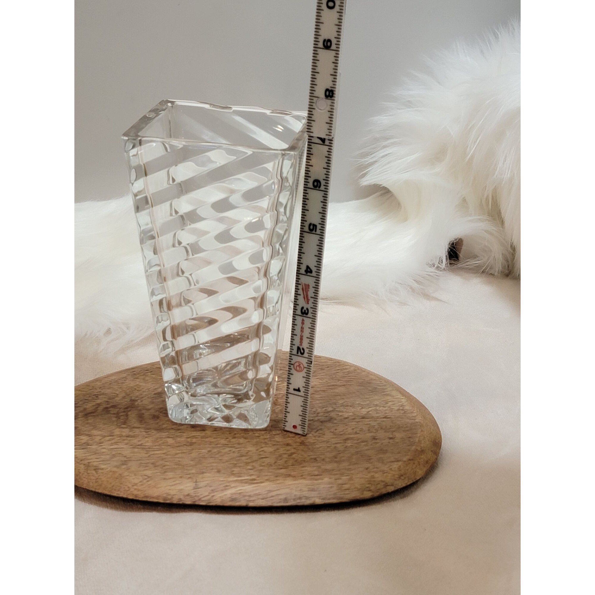 MIKASA Angles Crystal Vase, Rectangular - Etsy