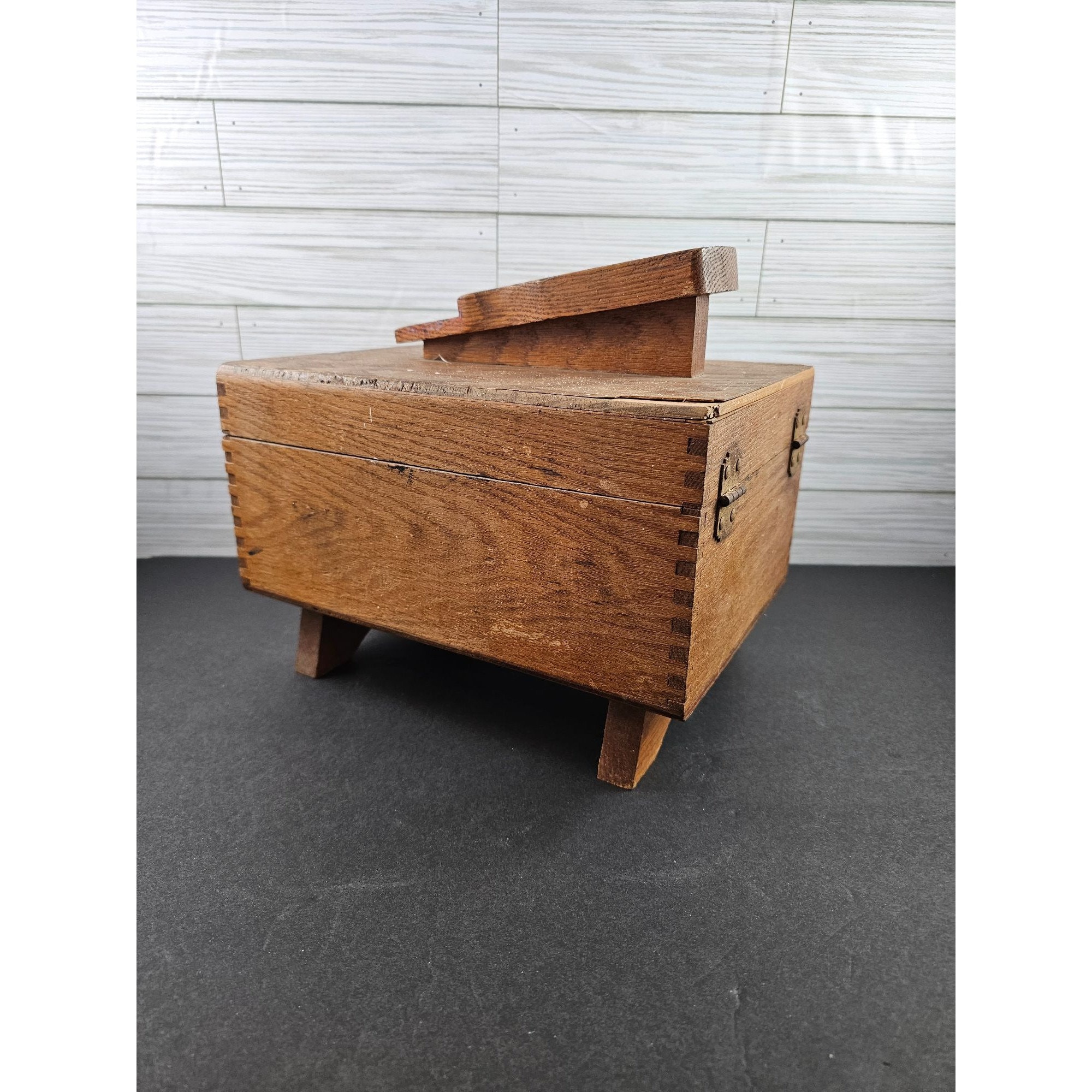 Vintage Wooden Shoe Shine Box - Etsy