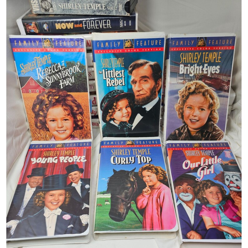 Shirley Temple dimples 24 Lot VHS Collection - Etsy