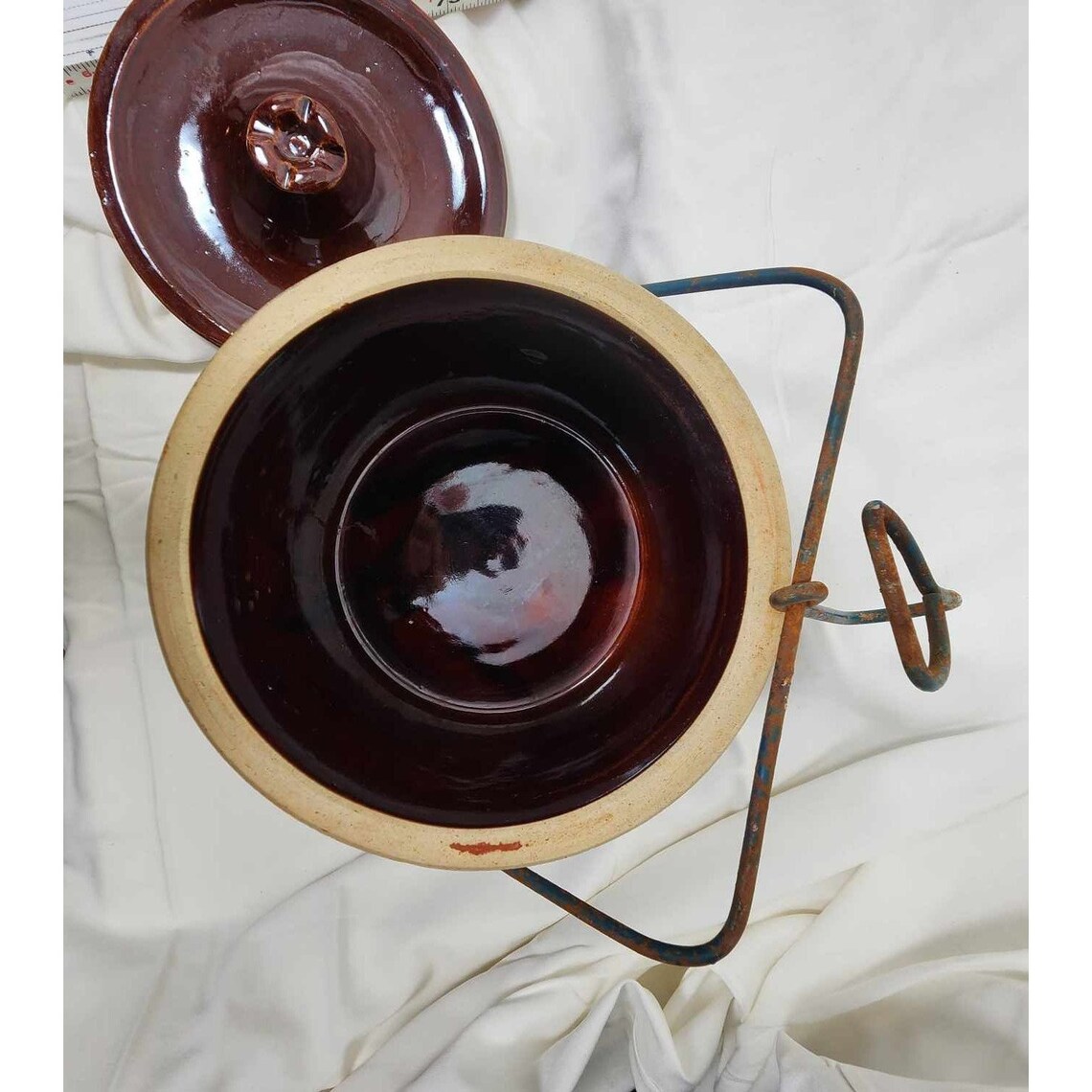 Vintage Stoneware Crock With Latching Lock-seal Lid - Etsy