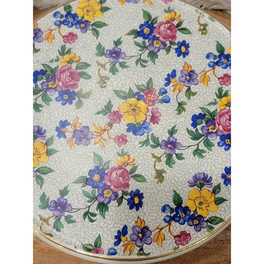 Warwick Cheery Chintz Plate - Etsy