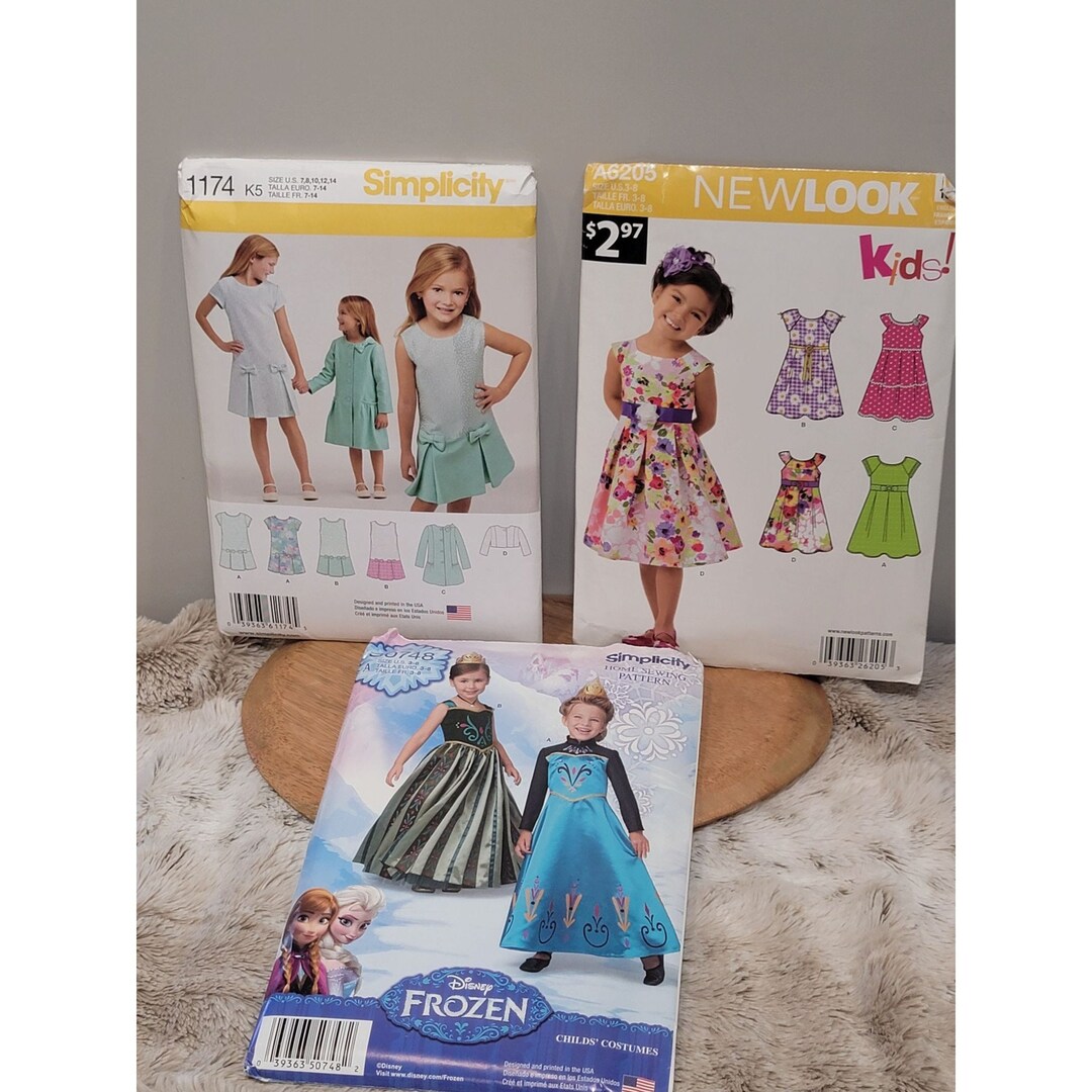 Simplicity Patterns Girls Clothing and Costumes disney - Etsy