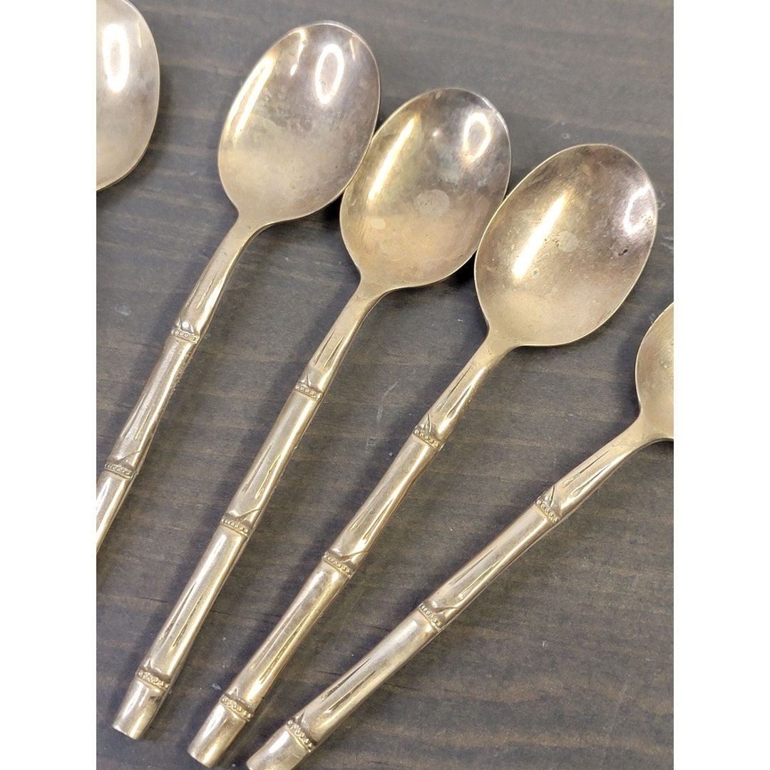 Vintage Small Gold Colored Spoons, Made in Thailand, Set of 6 - Etsy