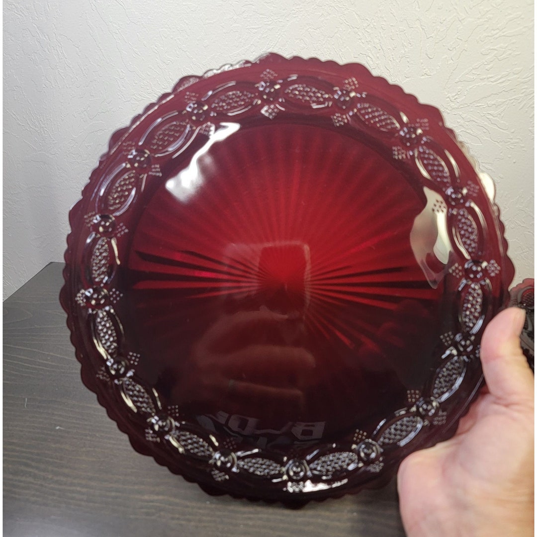 Vintage Avon 1876 Cape Cod Collection Ruby Red Cranberry - Etsy
