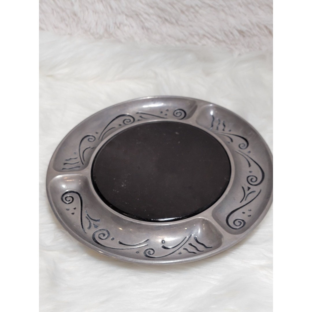 Lenox Spyro Cheese Platter, Round Metal Serve Ware W/ Marble Board - Etsy