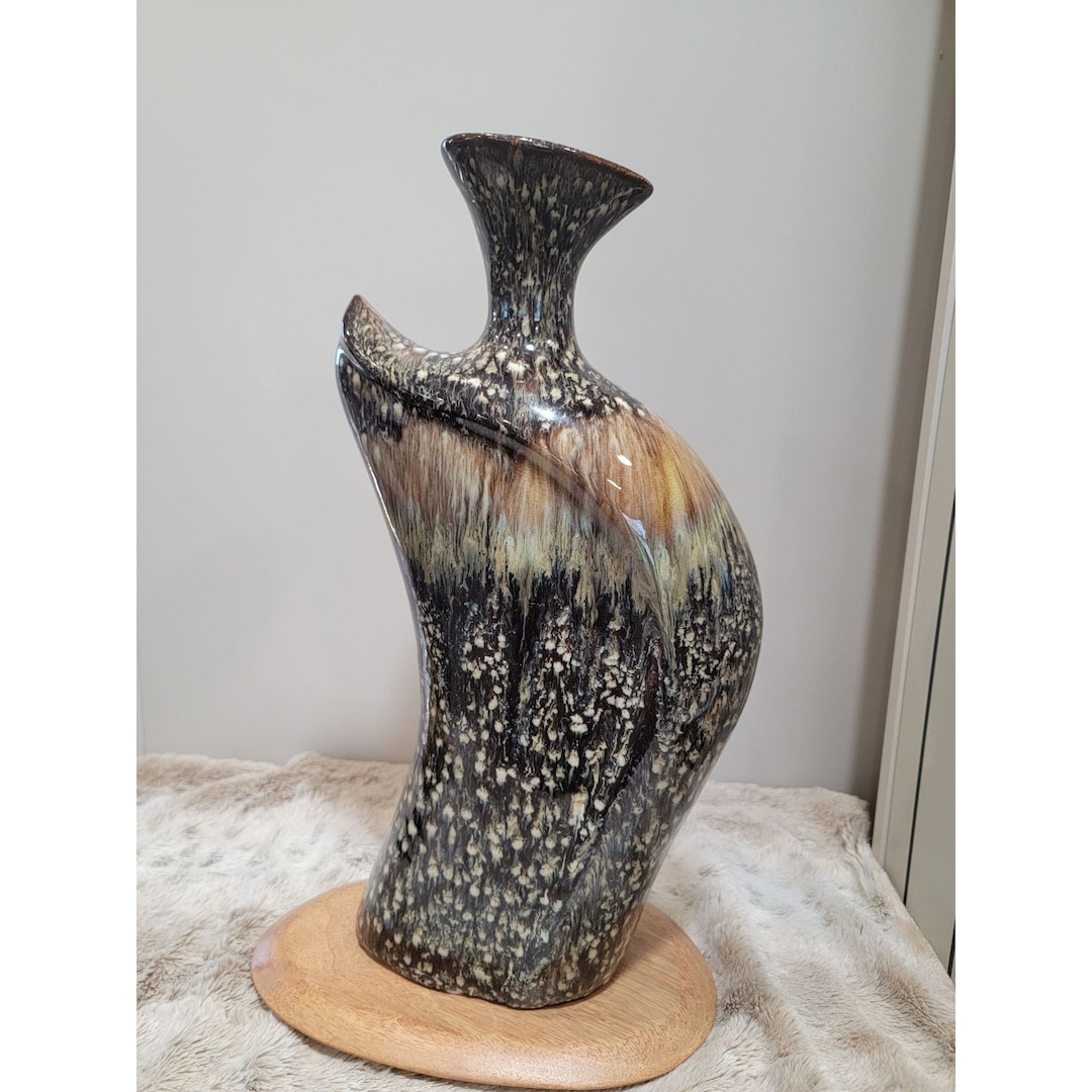 Gorgeous Glazed Apropos Home Collection Tall Sculptured Vase - Etsy