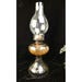 Vintage Glass Oil Lamp With Fluted Base & Chimney - Etsy