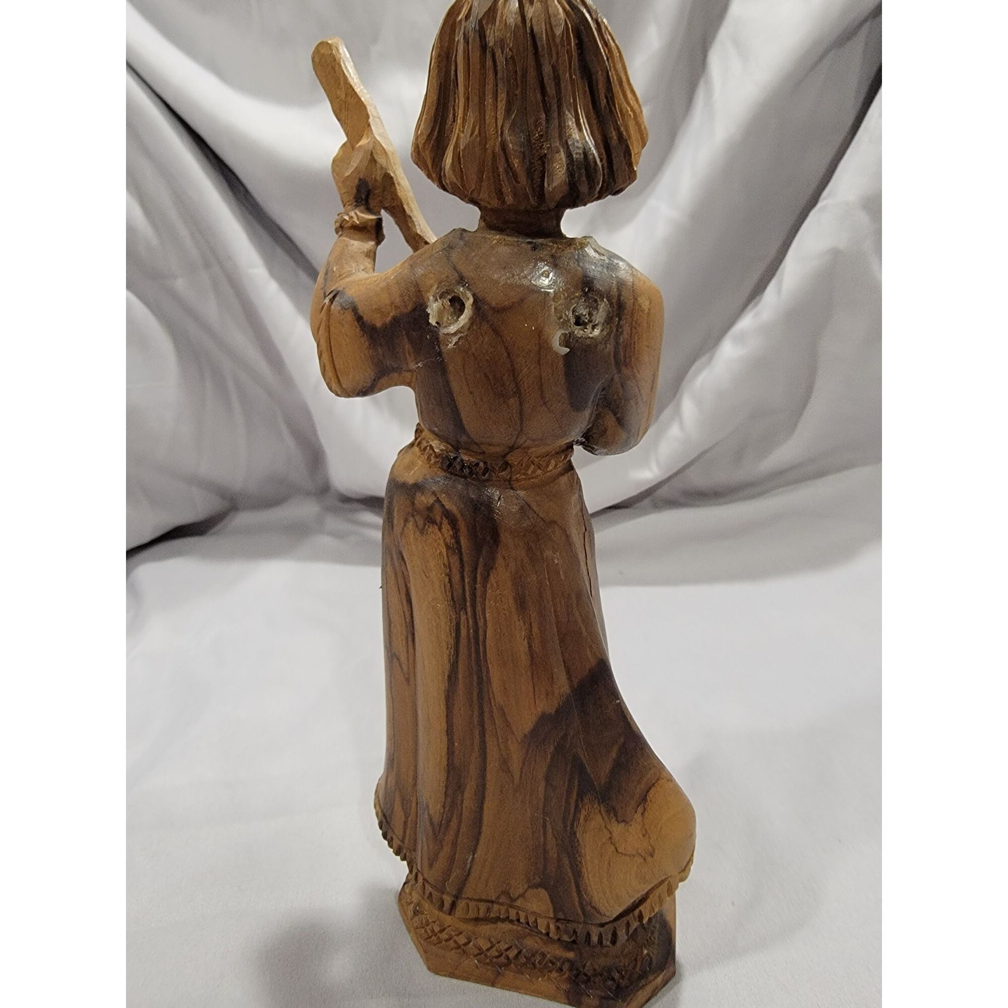 Carved Figurine, Italian Girl With Mandolin - Etsy