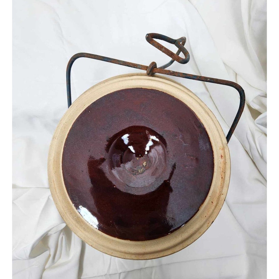 Vintage Stoneware Crock With Latching Lock-seal Lid - Etsy