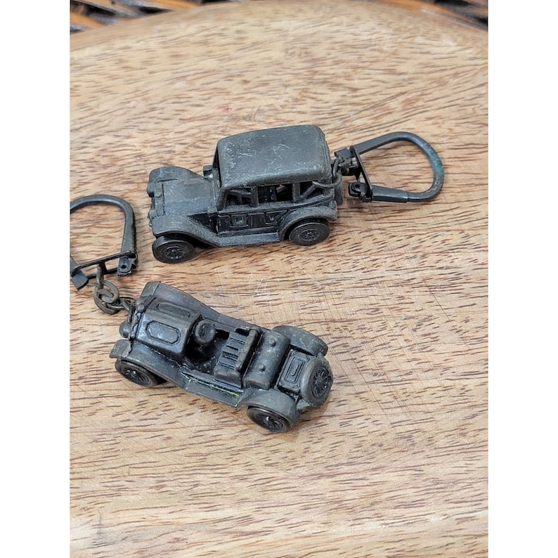 Lot of 2 Vintage Car Die Cast Key Chains - Etsy