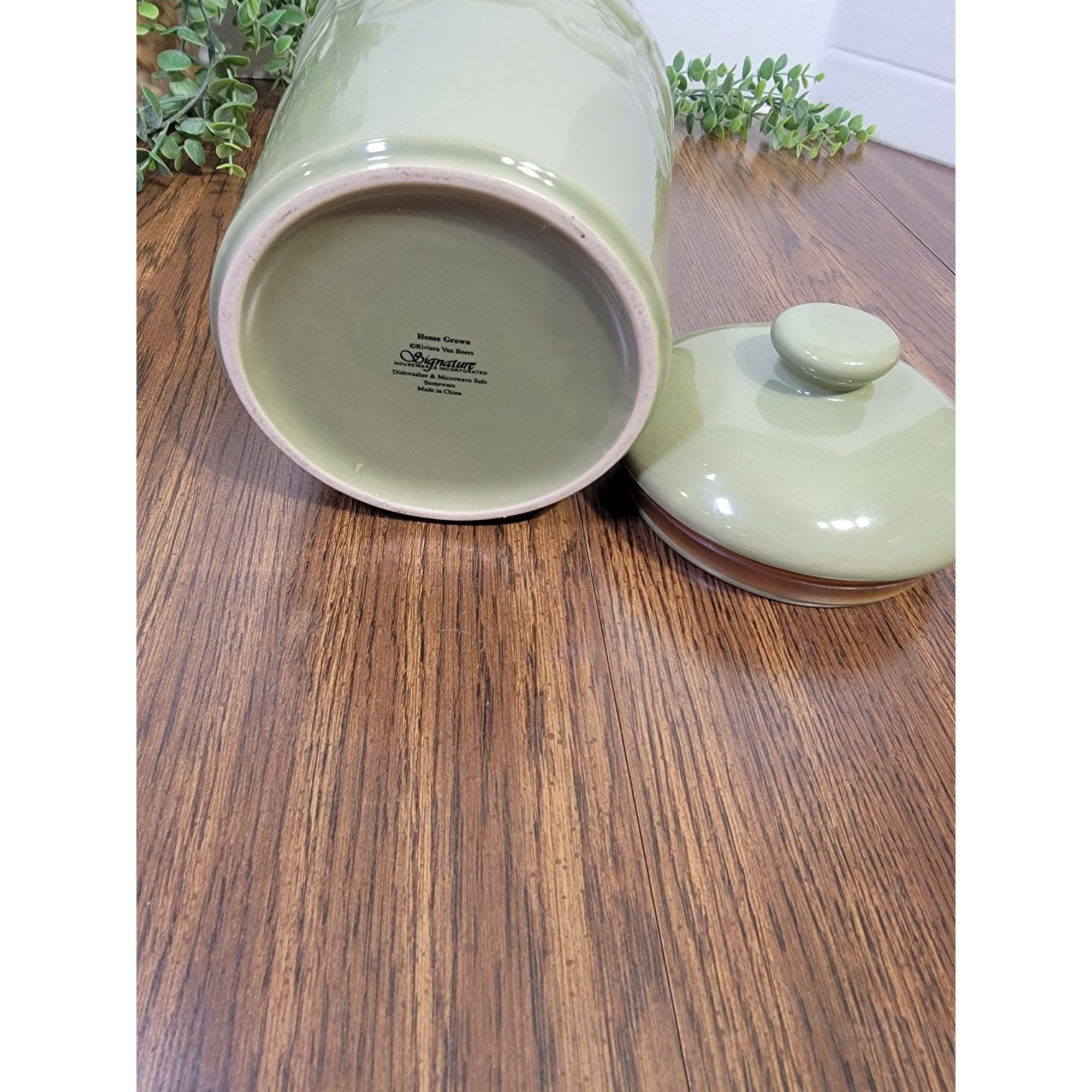 Home Grown Riviera Van Beers Signature Housewares Canister - Etsy