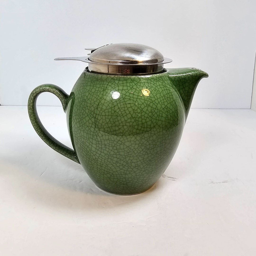 Vintage Zero Japan Round 15 Oz Teapot W/ Stainless Lid and Strainers - Etsy
