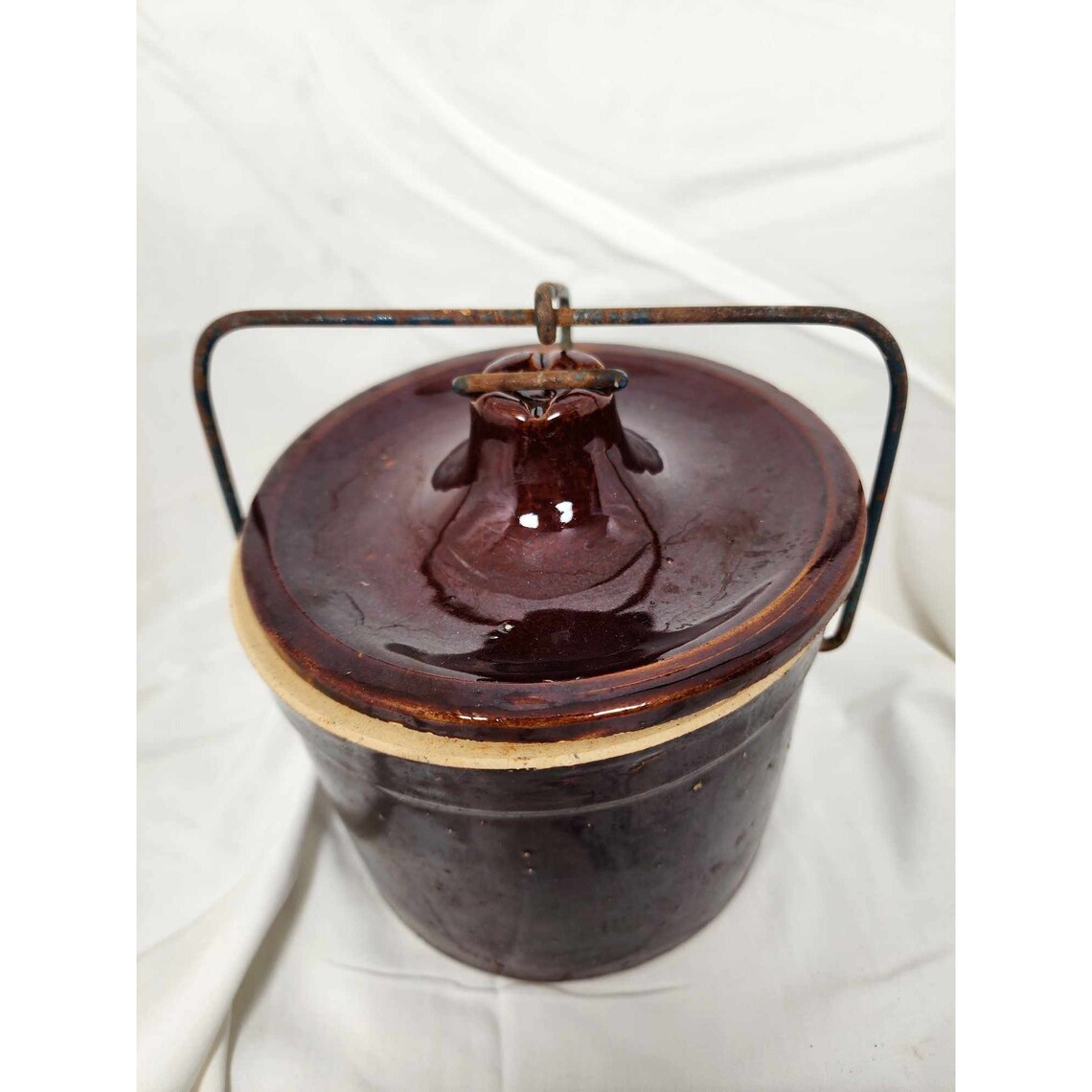 Vintage Stoneware Crock With Latching Lock-seal Lid - Etsy