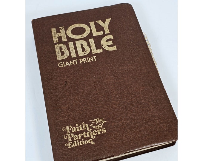 Holy Bible Giant Print Faith Partners Edition 1976 Red Letter - Etsy