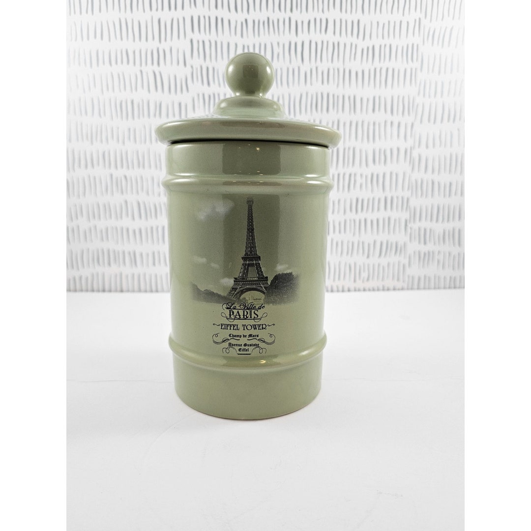 Designpac Sage Green Ceramic Apothecary Canister la Ville De Paris ...