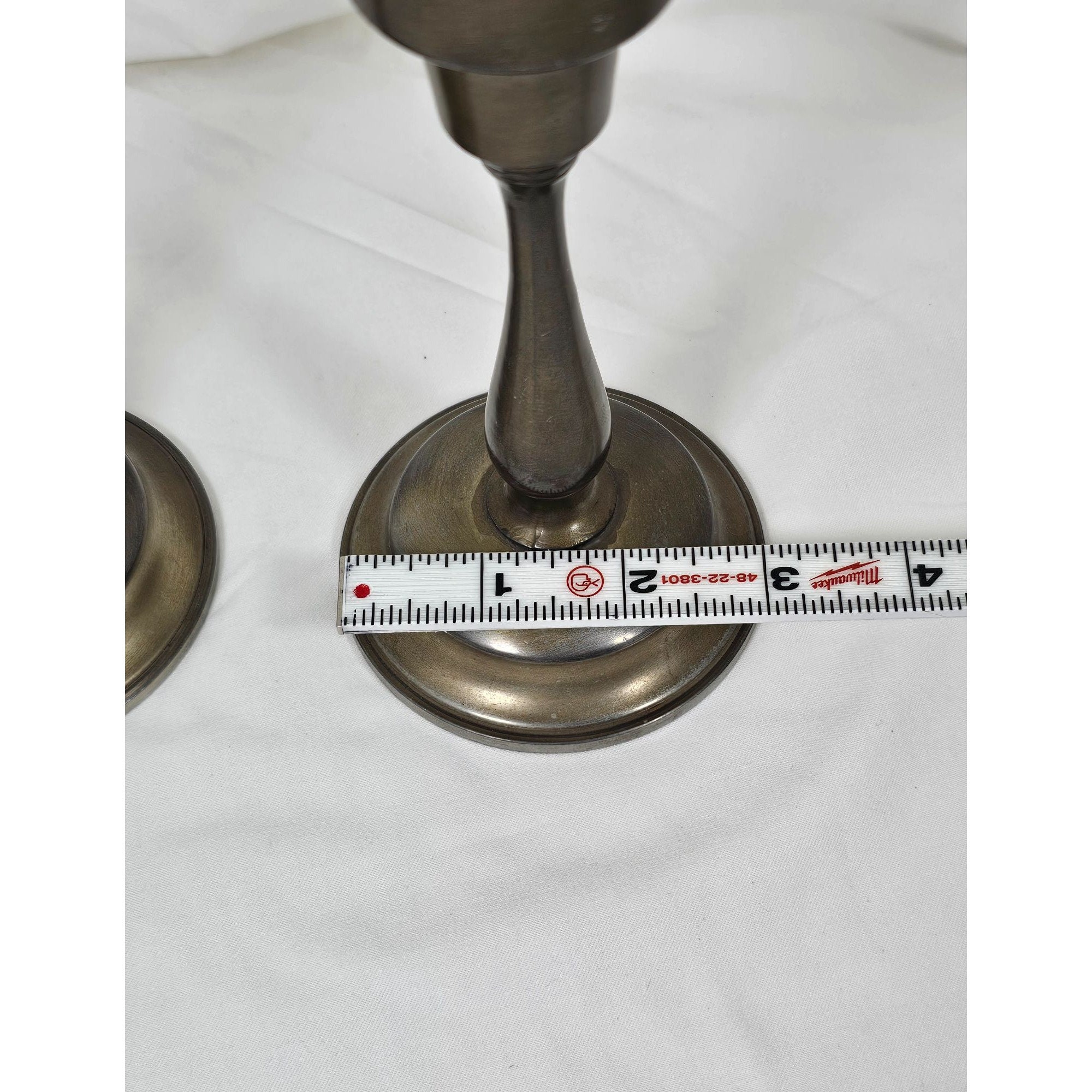 Vintage Pair of Silver Candle Sticks - Etsy