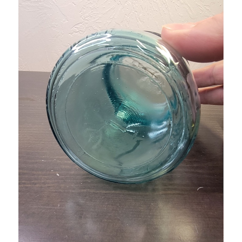 Vintage Ball Ideal Wire Bail Aqua Blue Pint Canning Storage Jar - Etsy