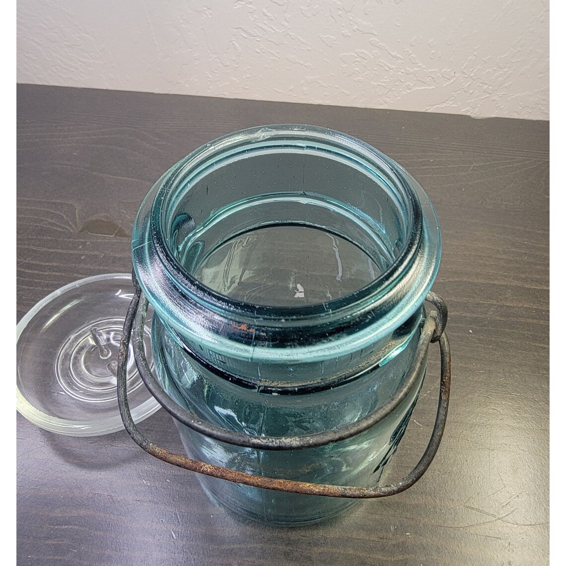 Vintage Ball Ideal Wire Bail Aqua Blue Pint Canning Storage Jar - Etsy