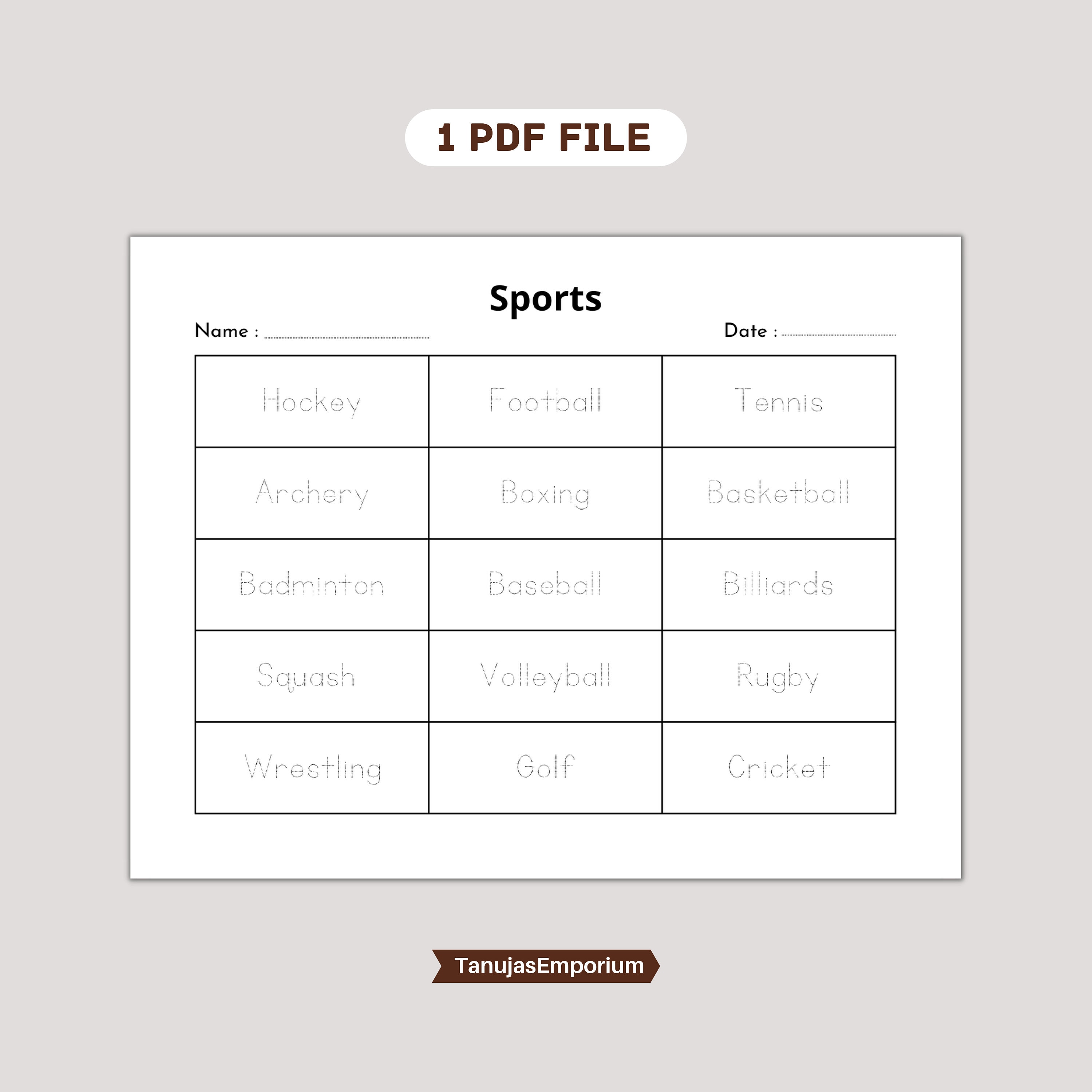 Printable Words Tracing Worksheet Spelling Worksheet - Etsy