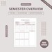 Semester Overview Printable Semester Planner - Etsy
