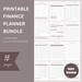 Printable Finance Planner Bundle Printable Finance Planner - Etsy