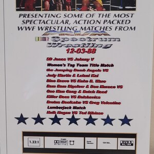 WWF SPECTRUM WRESTLING March 12 1988 Dvd-r - Etsy