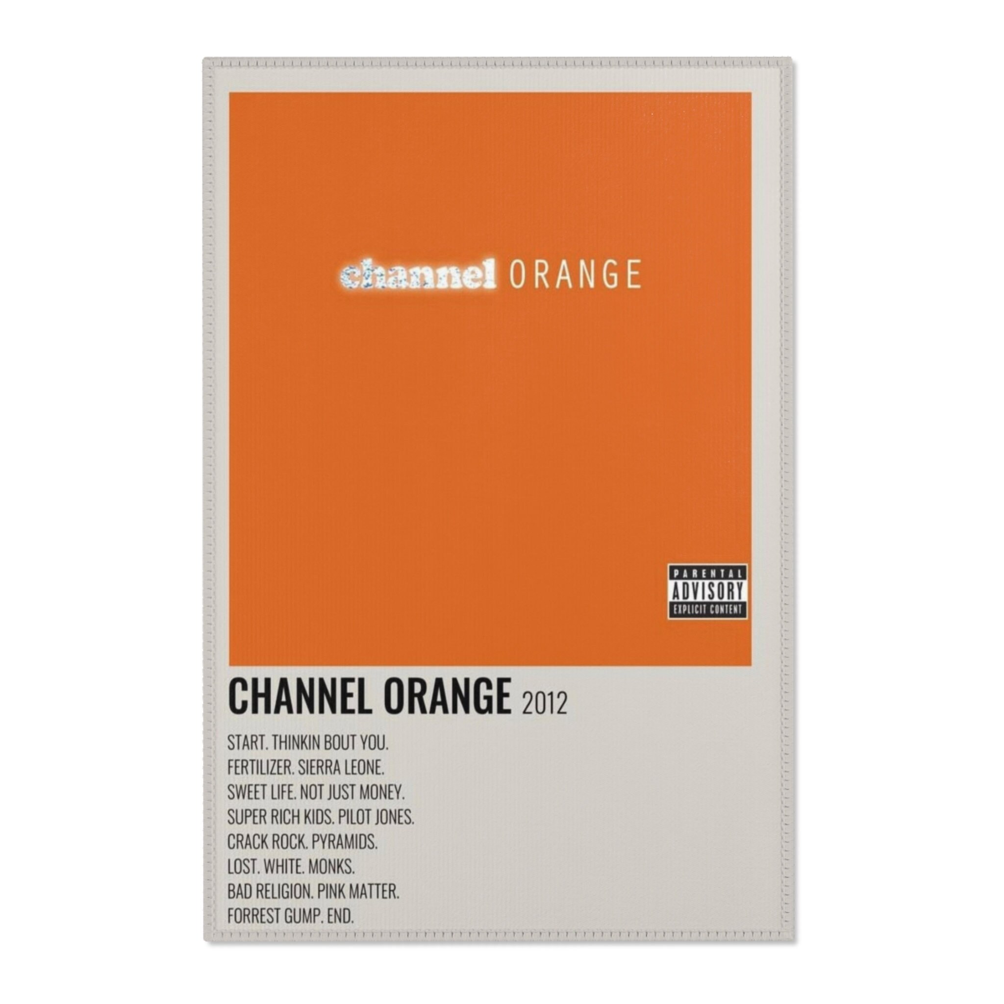 Frank Ocean channel Orange Album Rug - Etsy