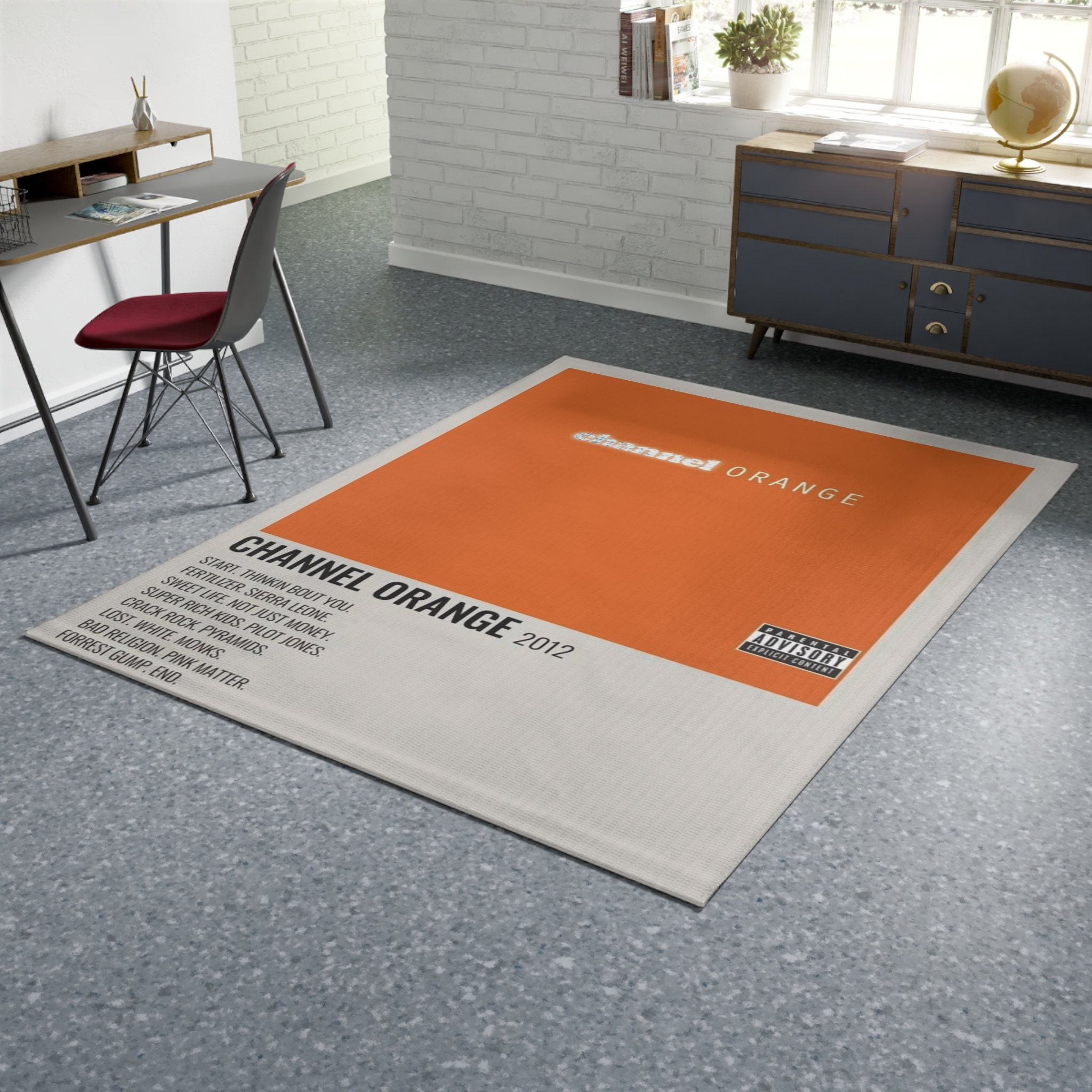 Frank Ocean channel Orange Album Rug - Etsy