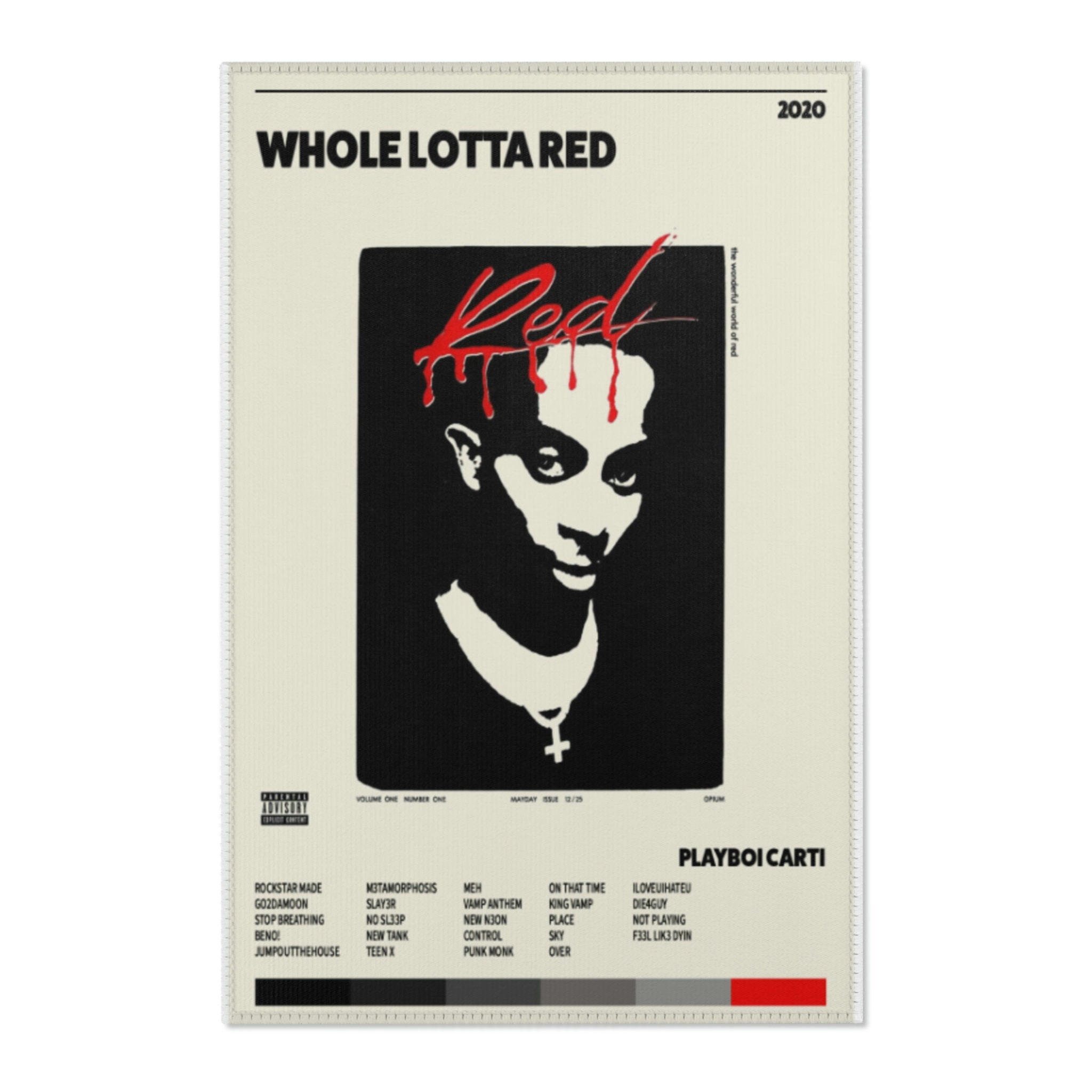 Playboi Carti whole Lotta Red Album Room Rug - Etsy UK
