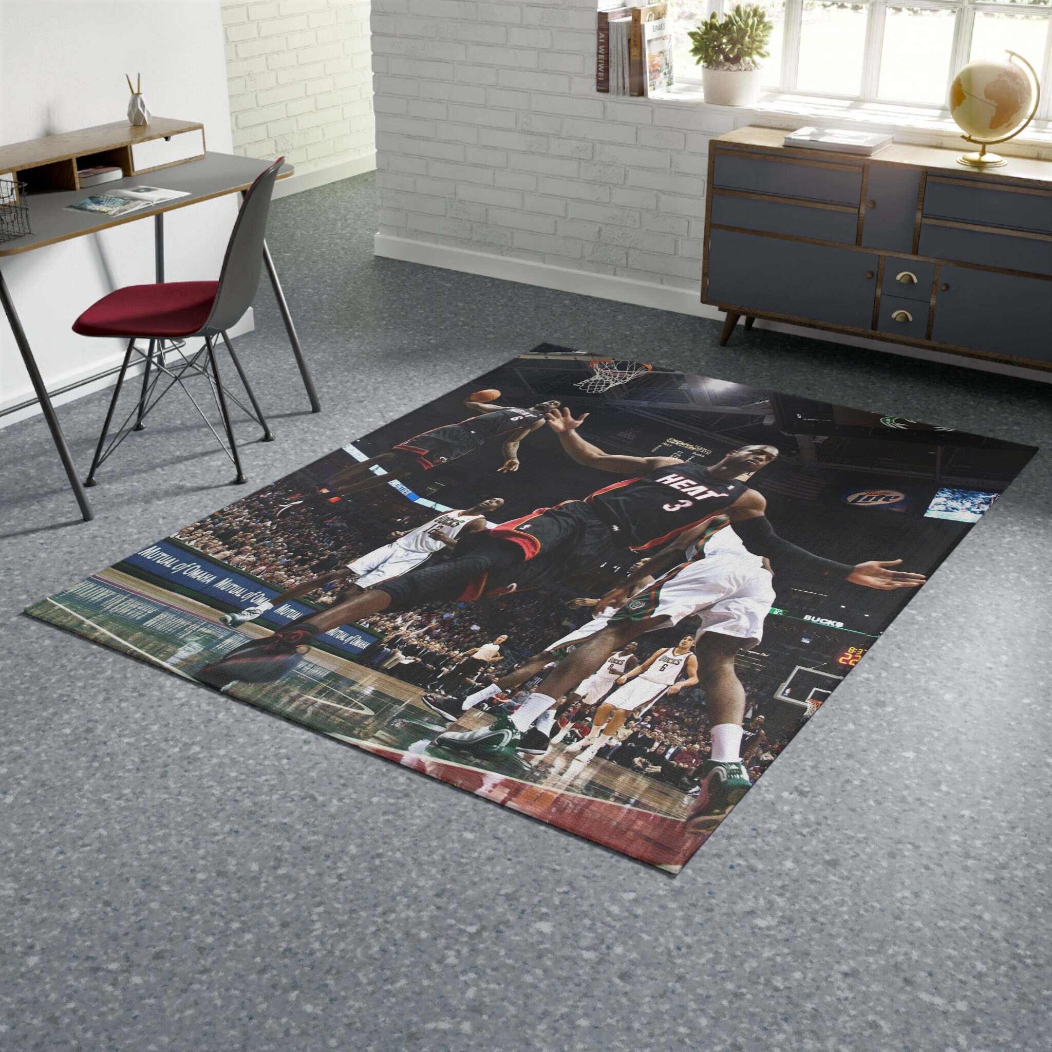 Dwayne Wade Lebron James Alley Oop Room Rug - Etsy