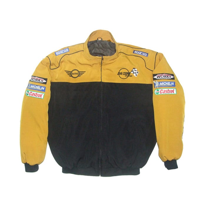Mini Cooper Racing Jacket Gold NASCAR Jacket Vintage - Etsy