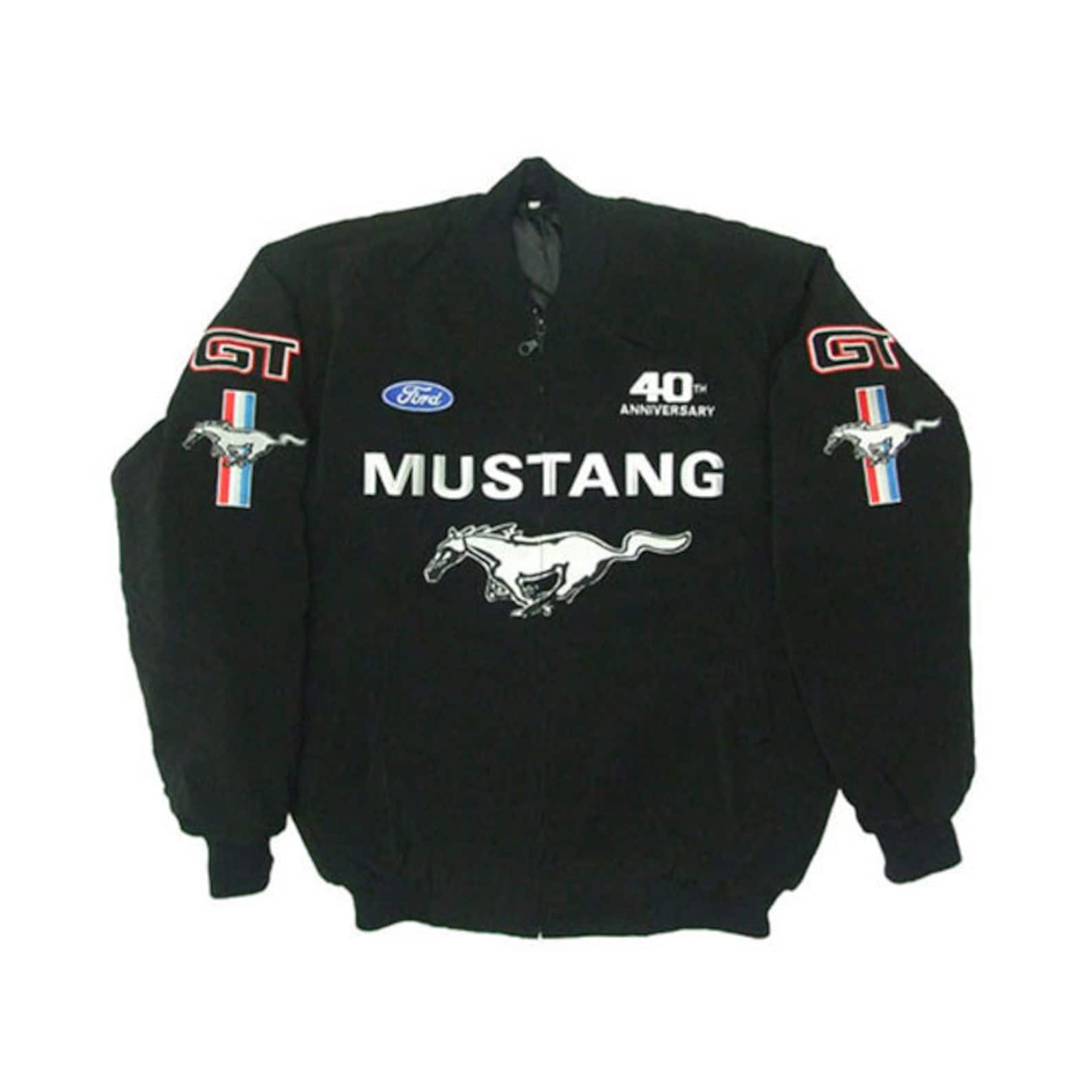 Ford Mustang 40th Anniversary Jacket Coat Black Racing Jacket - Etsy