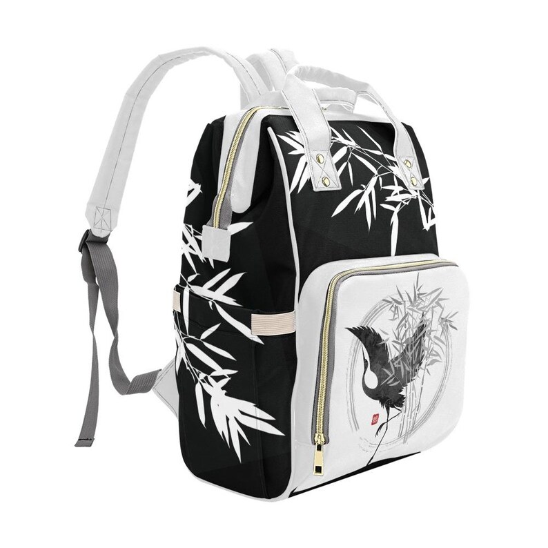 Crane & Bamboo Backpack/diaper Bag - Multiple Pockets and Compartments ...