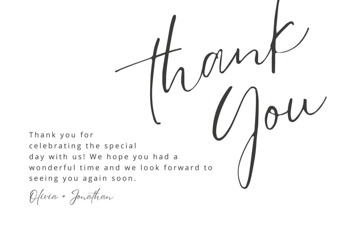 Thank You Cards Digital Download Editable PDF - Etsy