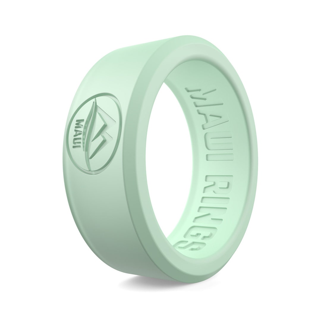 Glow in the Dark Solid Silicone Ring, Promise Ring for Him, Anniversary Gift Idea, Men Comfort ...