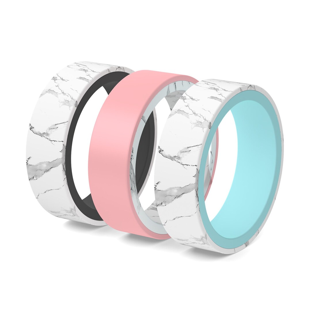 Men and Women Reversible Silicone Ring, Two Tone Silicone Rings ...