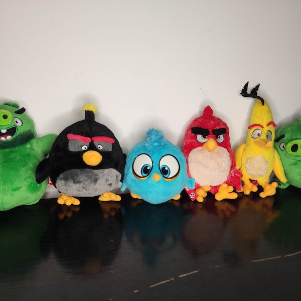 Angry Birds Plush Lot - Etsy