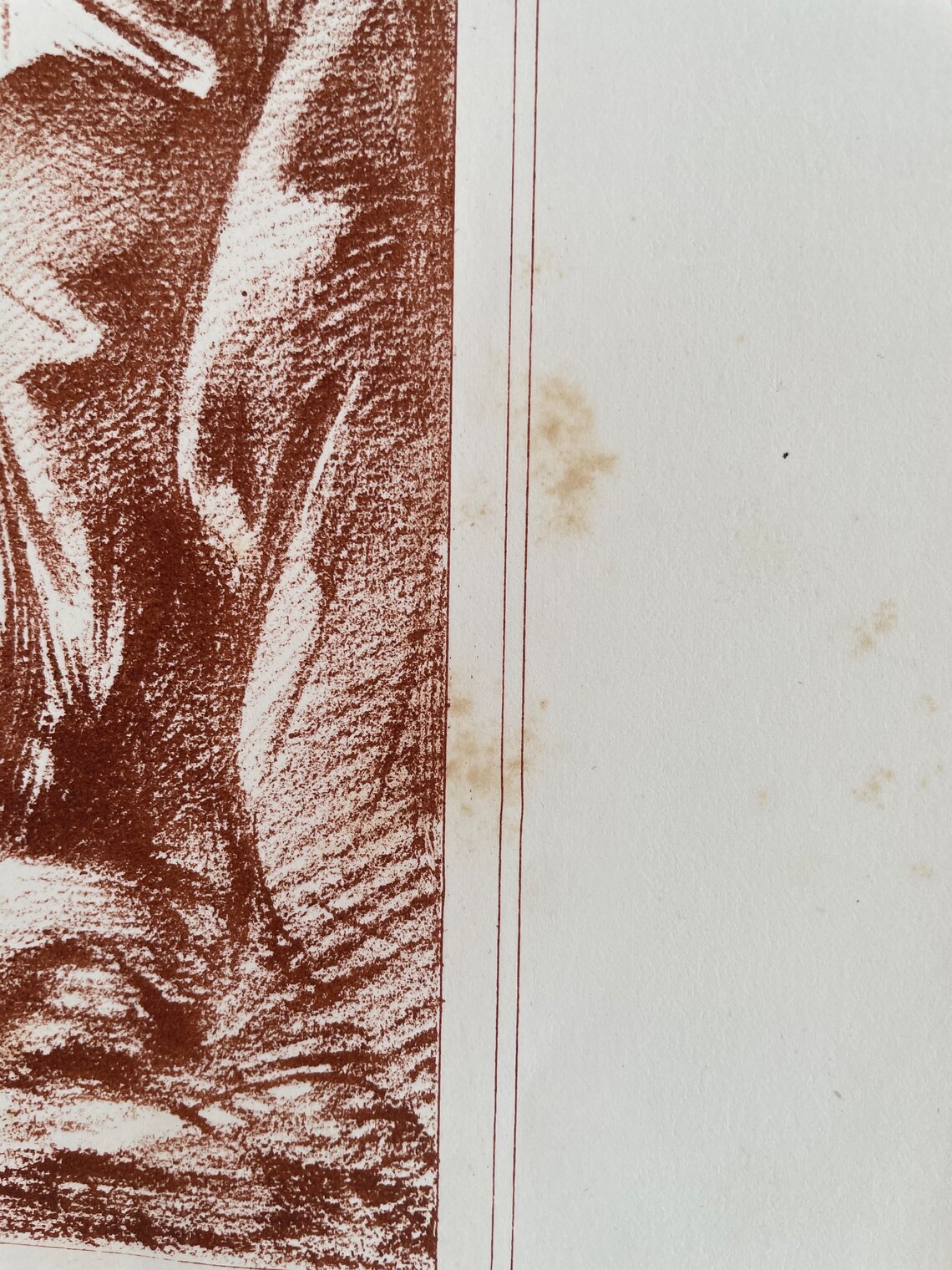 Antique Lithograph Print. Rococo Print. Two Cherubs Young Woman ...