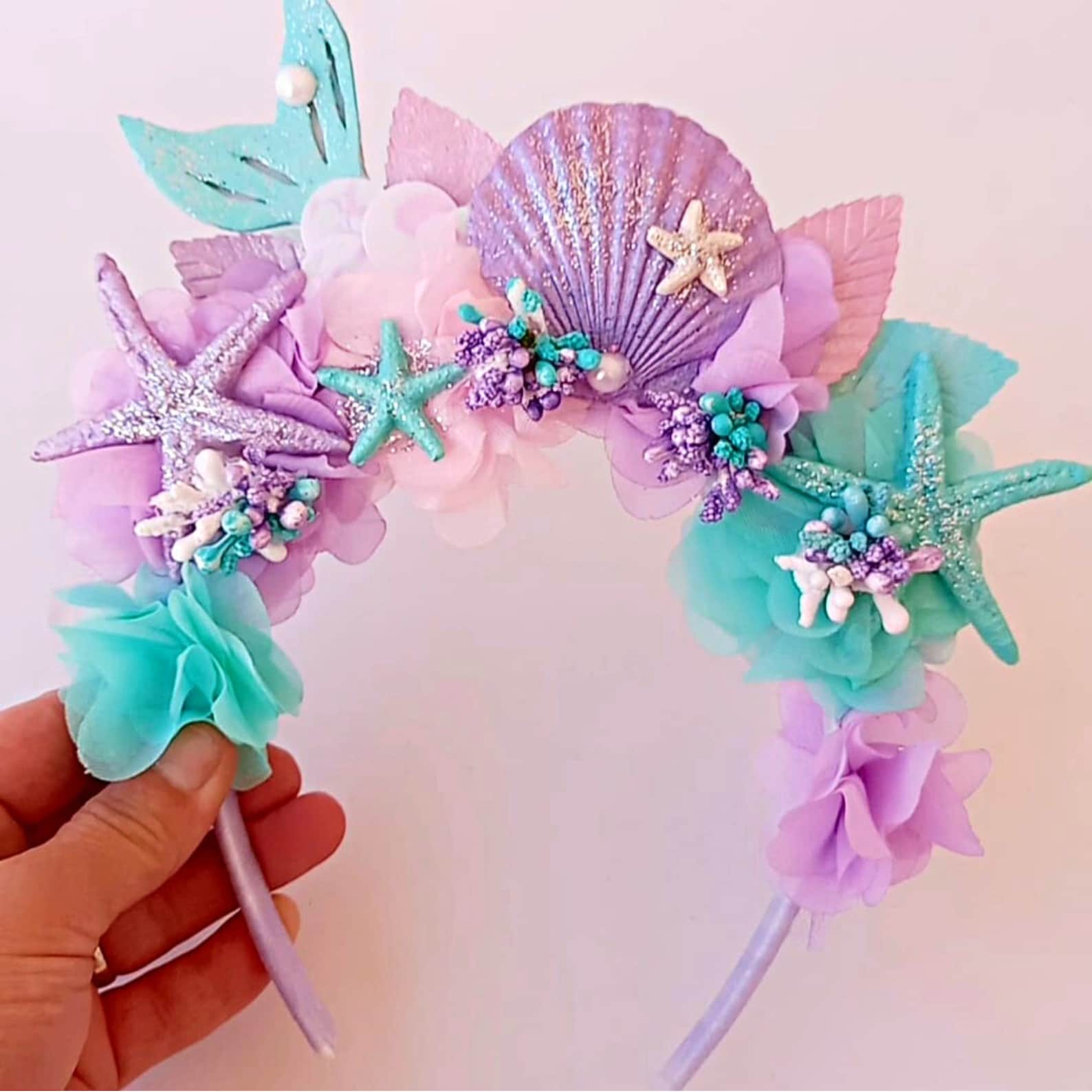 Mermaid Crown: Handmade Seashell Headband - Etsy