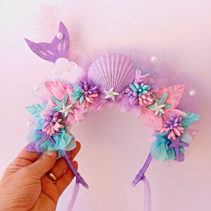 Mermaid Crown, Girl Mermaid Outfit, Toddler Birthday , Mermaid Theme ...