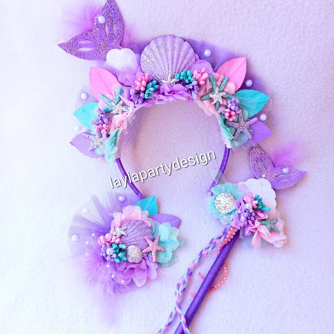 Mermaid Crown, Birthday Photoshoot, Toddler Birthday , Mermaid Theme ...