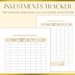 Investment Transactions Tracker Printable, Investment Transaction Log ...