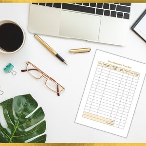 Investment Transactions Tracker Printable, Investment Transaction Log ...