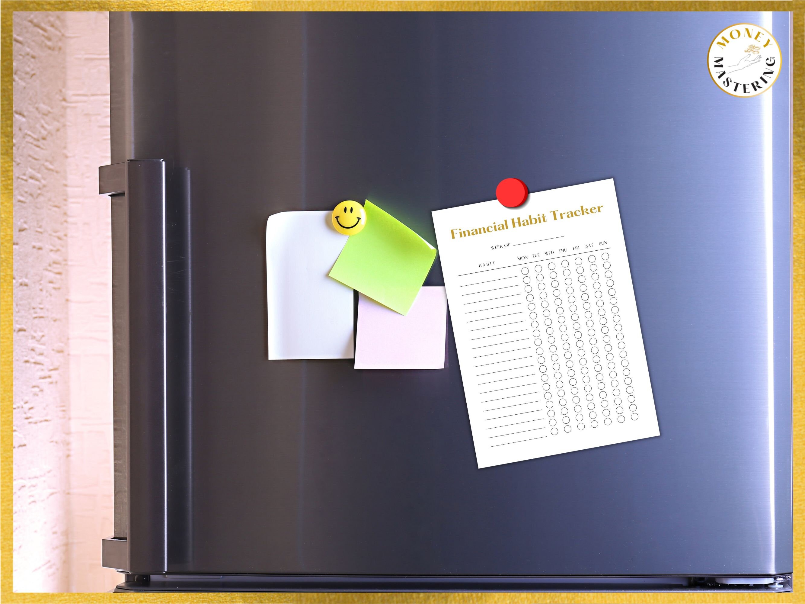 Financial Habit Tracker Printable Habit Tracker Template - Etsy