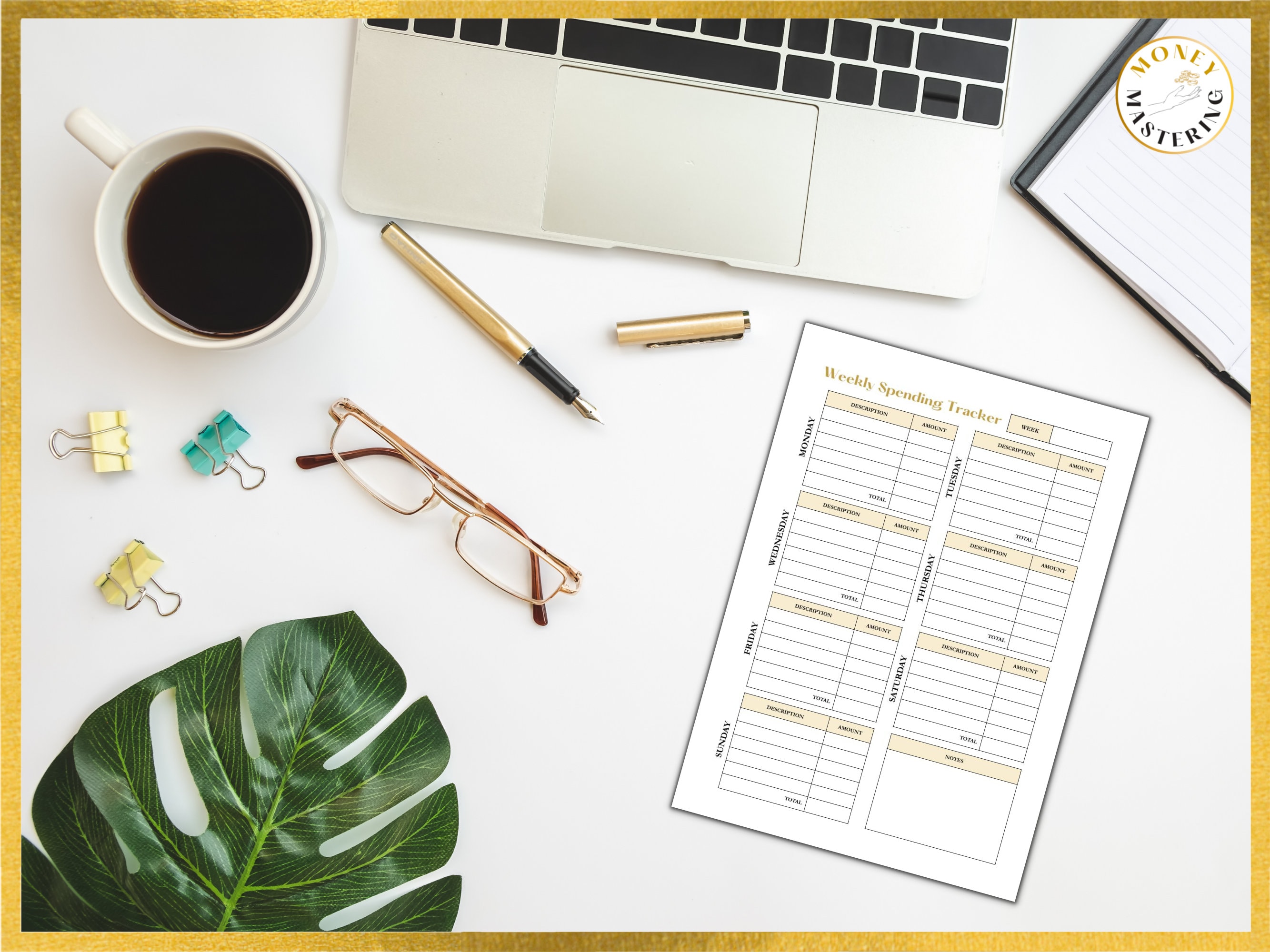 Weekly Spending Tracker Printable, Weekly Expenses Tracker, Weekly ...